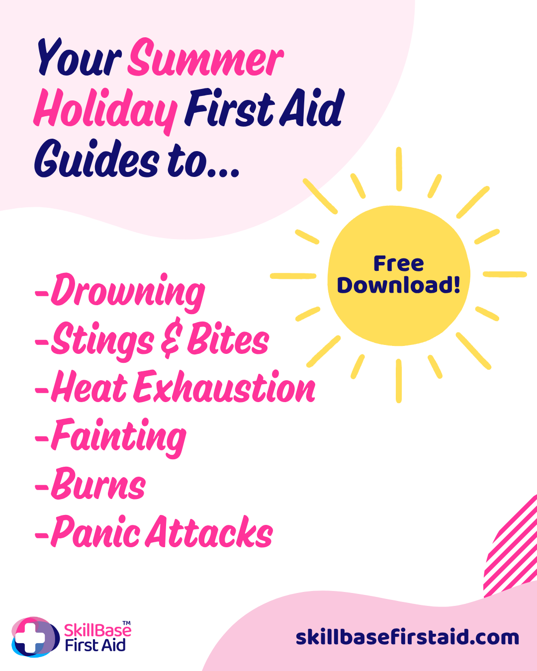 Family First Aid Guide For Summer | SkillBase First Aid